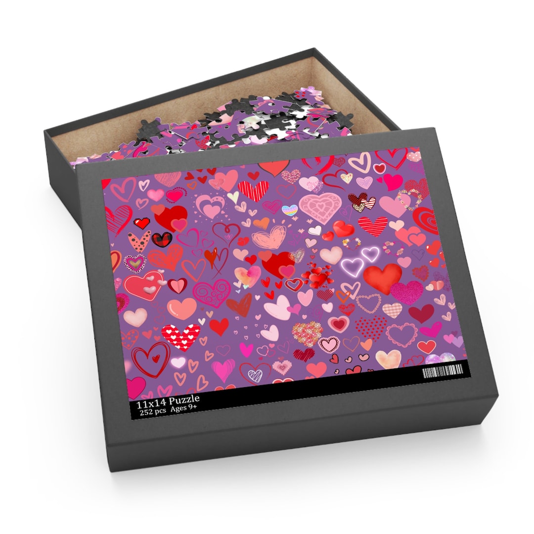 Heart Puzzle, Perfect for Valentines Day, Cute Heart Design, Valetine's ...