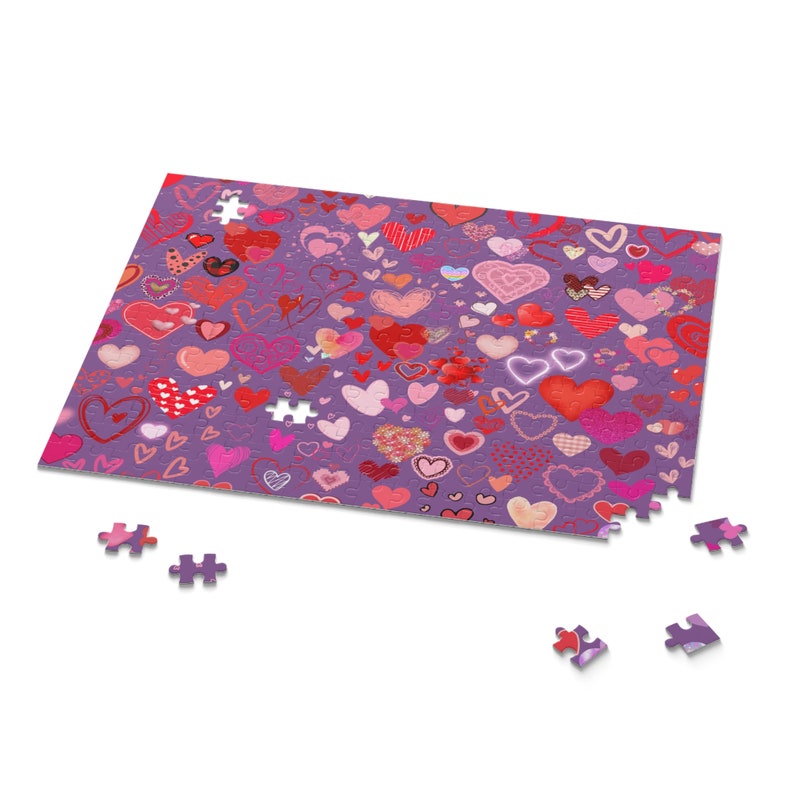 Heart Puzzle, Perfect for Valentines Day, Cute Heart Design, Valetine's ...
