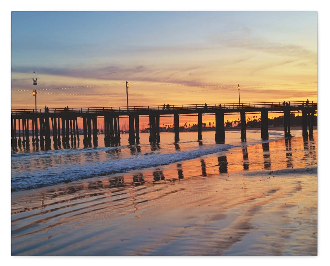 Sunset Beach Wall Art on Canvas, Decorative Photography, Endless Summer ...