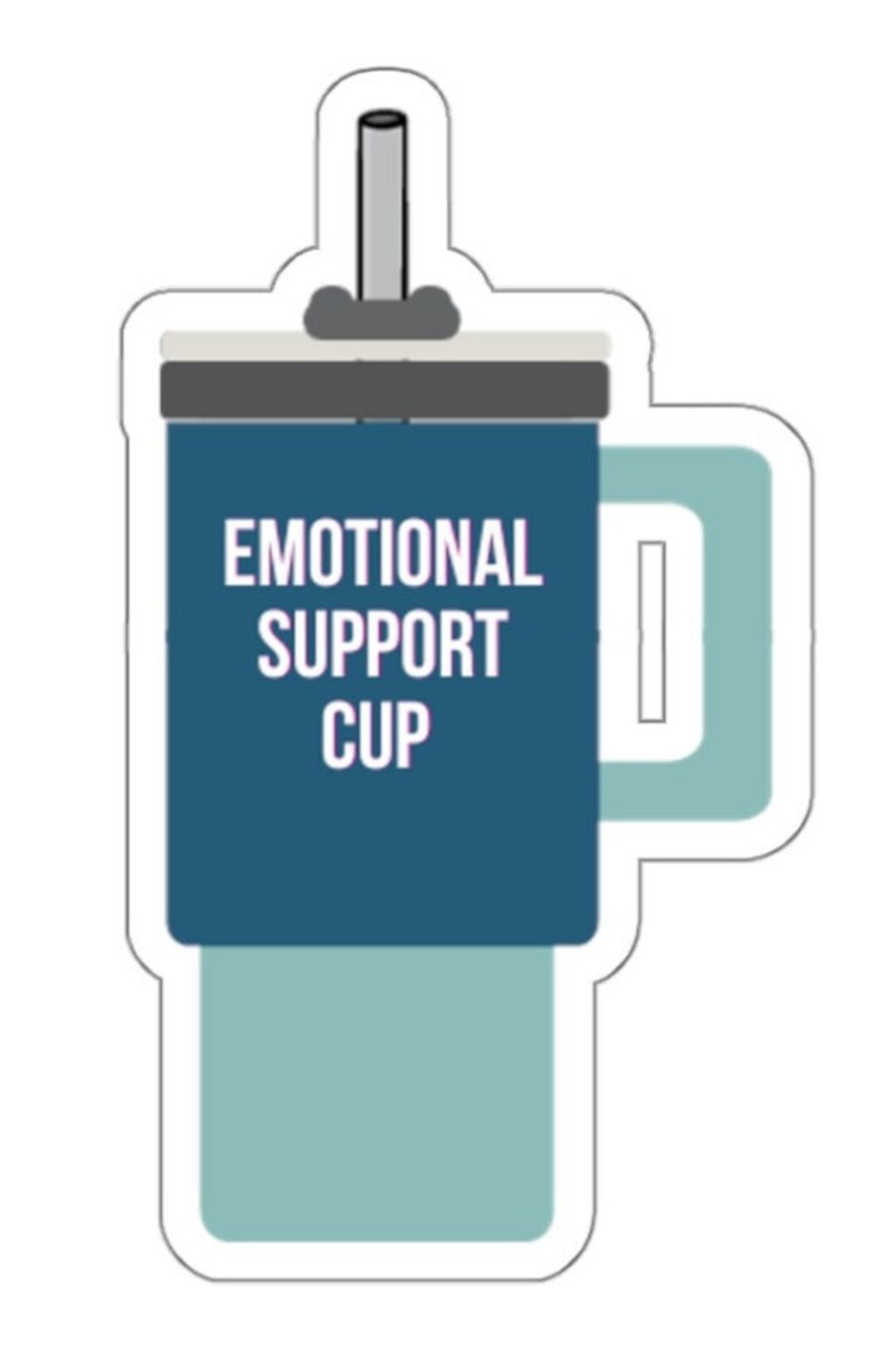 Kiss-cut Stickers, Fun Design, Adult Sippy Cup, Emotional Support Cup ...