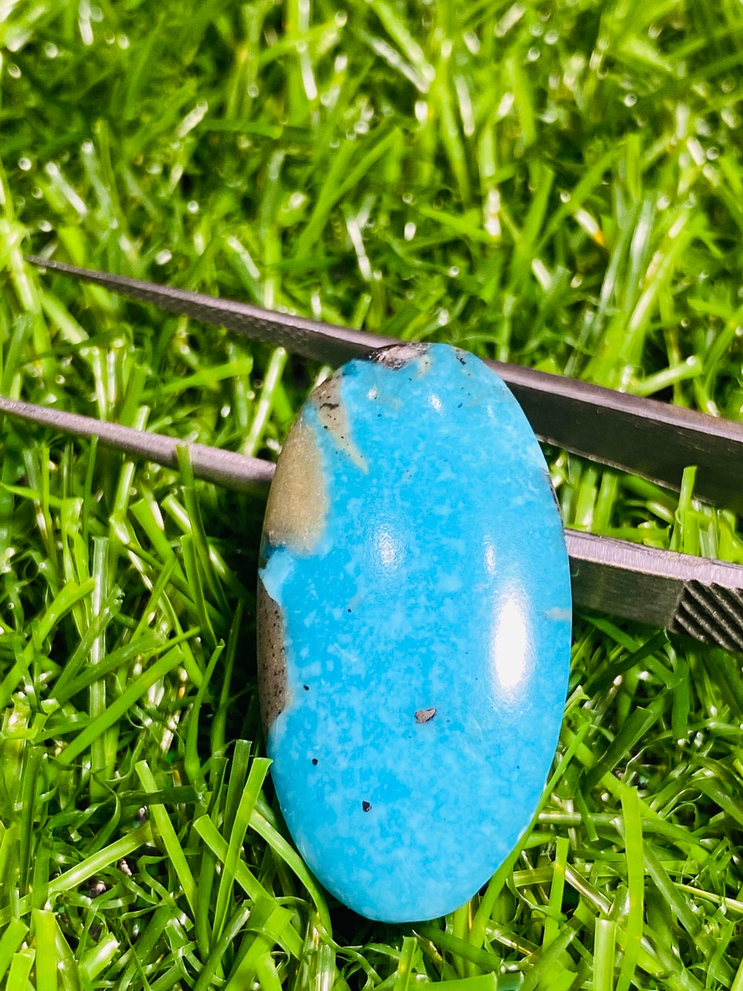 Very Precious100% Natural Persian Turquoise Gemstone Size-31x17x8mm ...