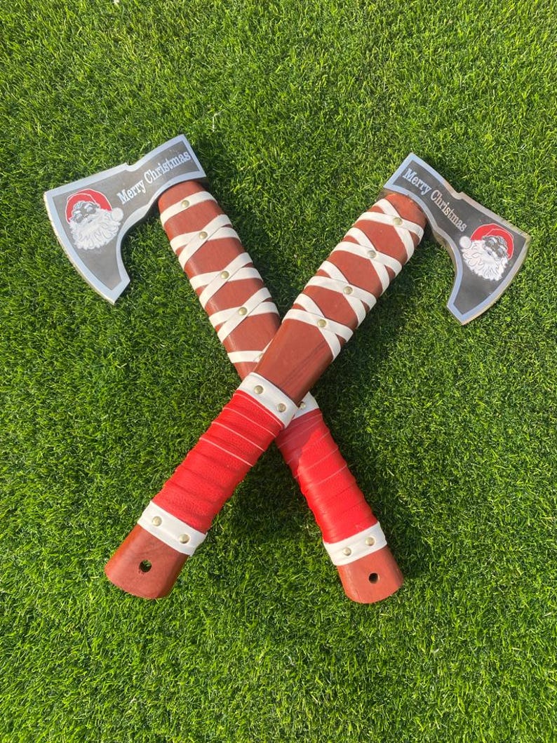 Custom Hand Made a Very Beautiful Christmas Axe Gift for Sale, Santa ...