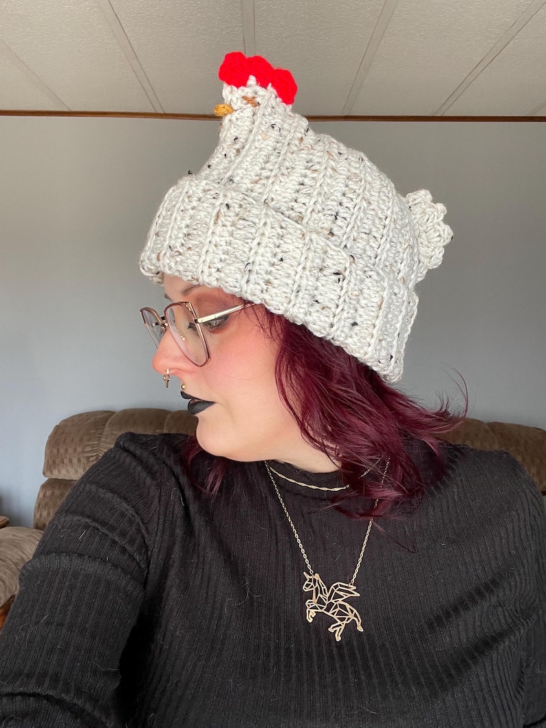 MADE TO ORDER Crochet Chicken Hat - Etsy