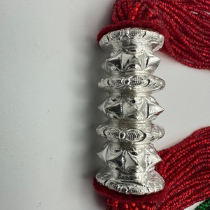 Woman Nepali Tilhari, Pure Hand Made Silver (red,green,crimson) - Etsy