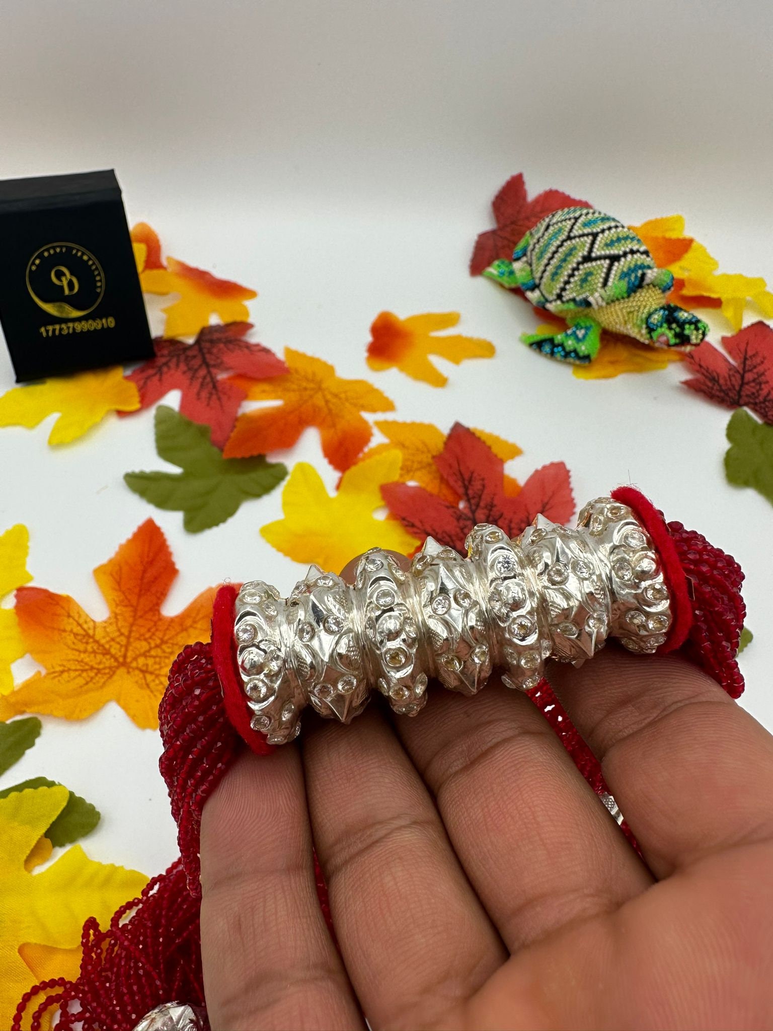 Nepali Tilhari Silver Hydro Pote With Cubic Zirconia - Etsy