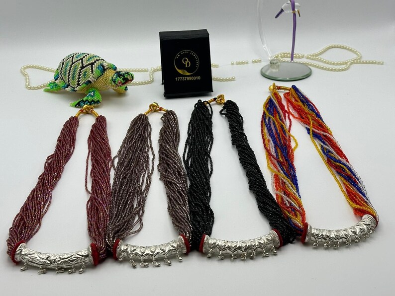 Small C-TILHARI Necklace | Traditional Nepali Silver Neckpiece ...