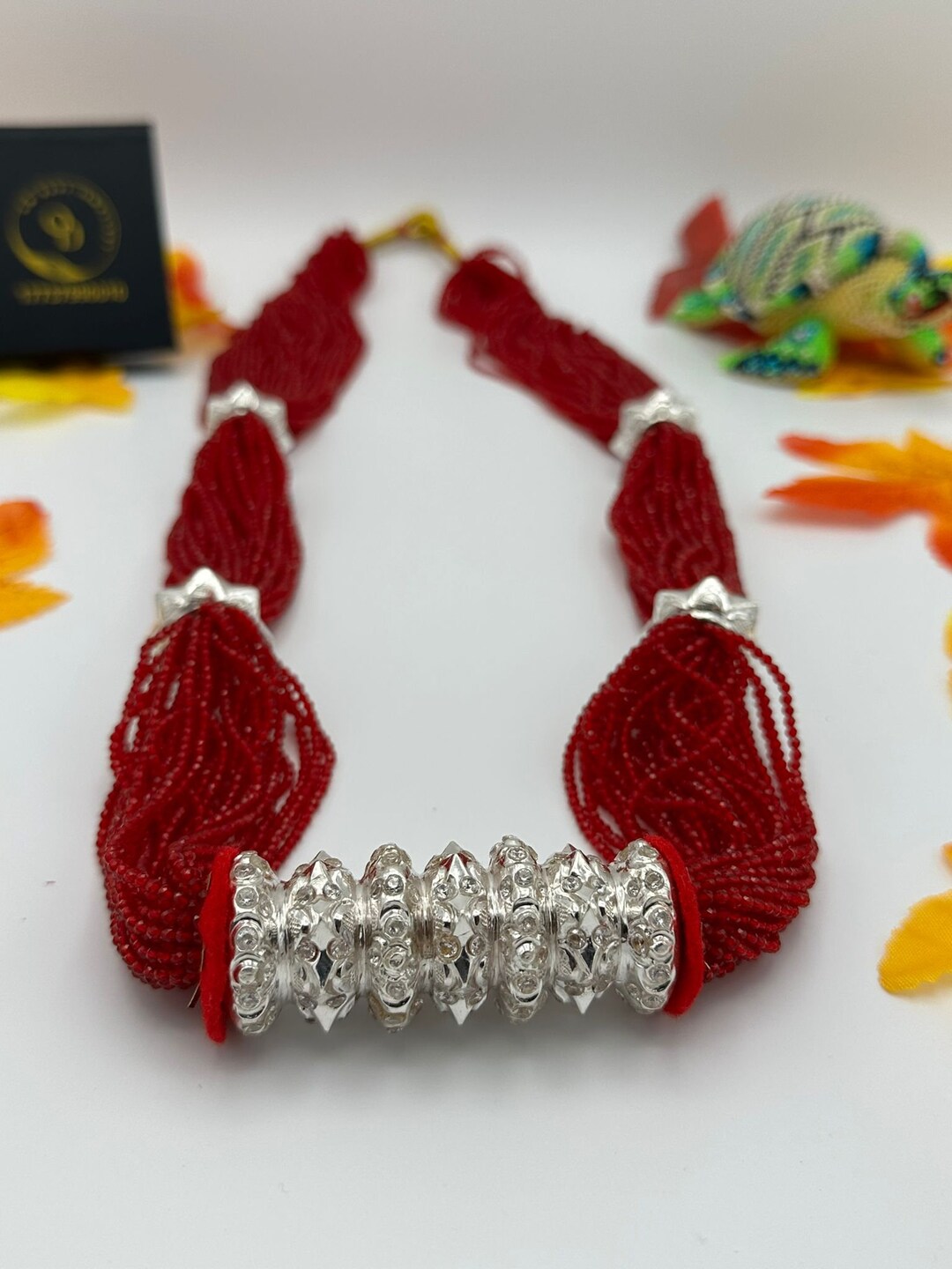 Nepali Tilhari Silver Hydro Pote With Cubic Zirconia - Etsy
