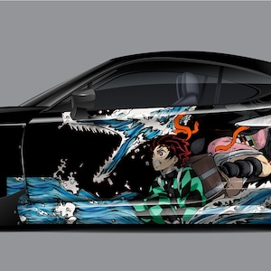 Demon Slayer Wrap, Car Livery, Cast Vinyl Wrap, Universal Size, Car ...