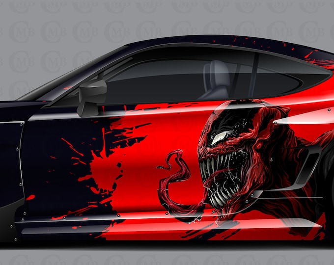 Scream, Car Livery, Cast Vinyl Wrap, Universal Size, Car Wrap, Car ...