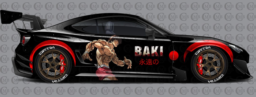 Baki Car Design, Dragon Ball, Car Livery, Cast Vinyl Wrap, Universal ...