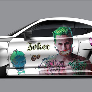Joker Jared Leto Car Wrap, Car Livery, Cast Vinyl Wrap, Universal Size ...