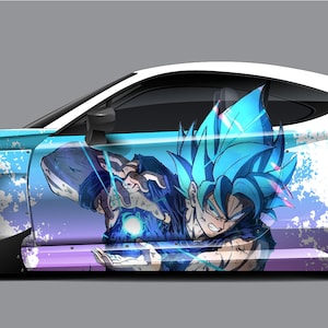 Goku Car Wrap, Car Livery, Cast Vinyl Wrap, Universal Size, Car Wrap ...