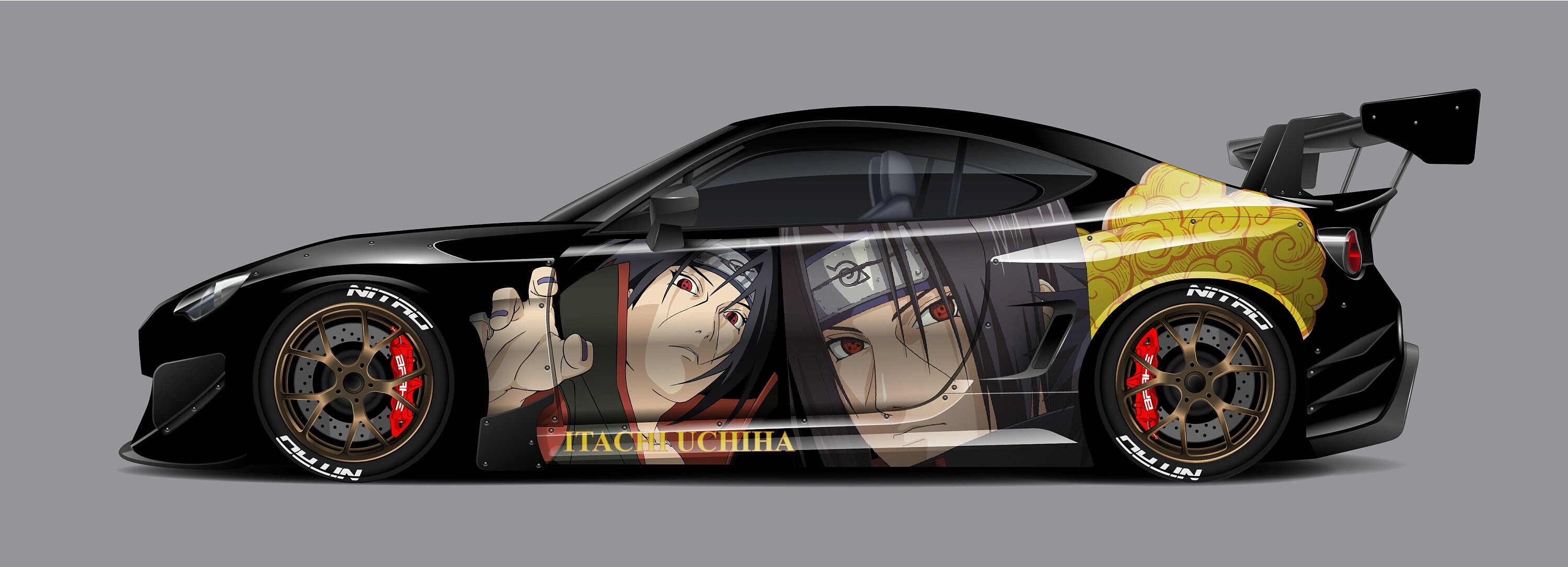 İtachi Uchiha, Anime, Car Livery, Cast Vinyl Wrap, Universal Size, Car ...