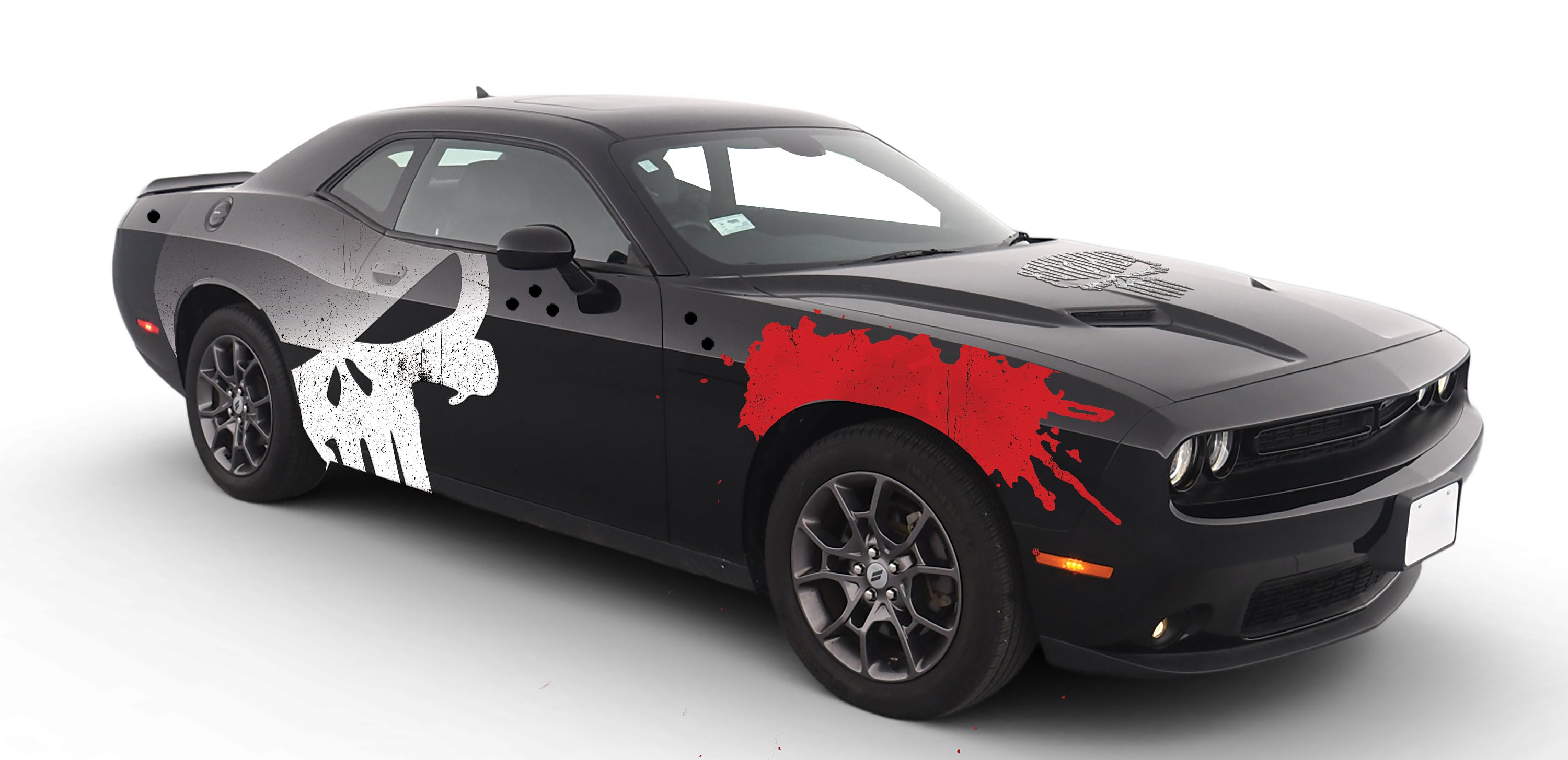 Punisher, Car Livery, Cast Vinyl Wrap, Universal Size, Car Wrap, Car ...