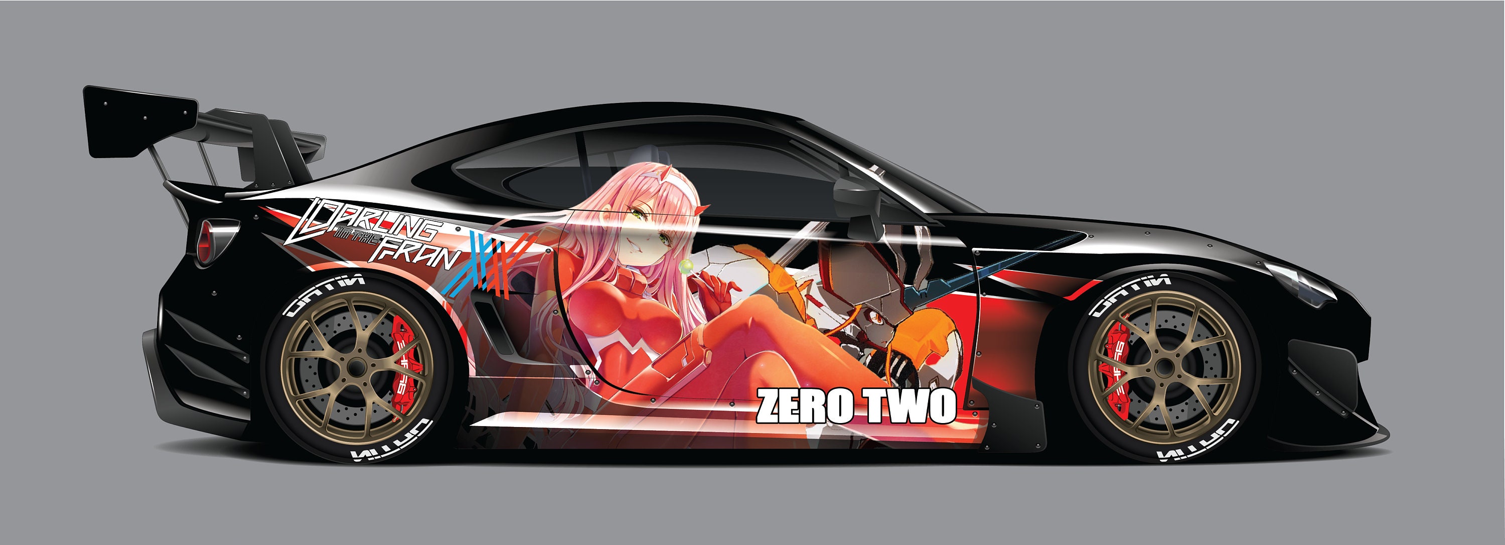 Zero Two Darling In The Franxx, Anime, Car Livery, Cast Vinyl Wrap 
