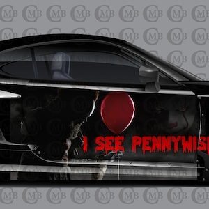 Pennywise It, Car Livery, Cast Vinyl Wrap, Universal Size, Car Wrap ...
