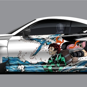 Demon Slayer Wrap, Car Livery, Cast Vinyl Wrap, Universal Size, Car ...