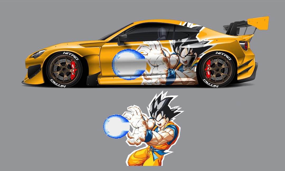 Goku New Design, Anime, Car Livery, Cast Vinyl Wrap, Universal Size ...