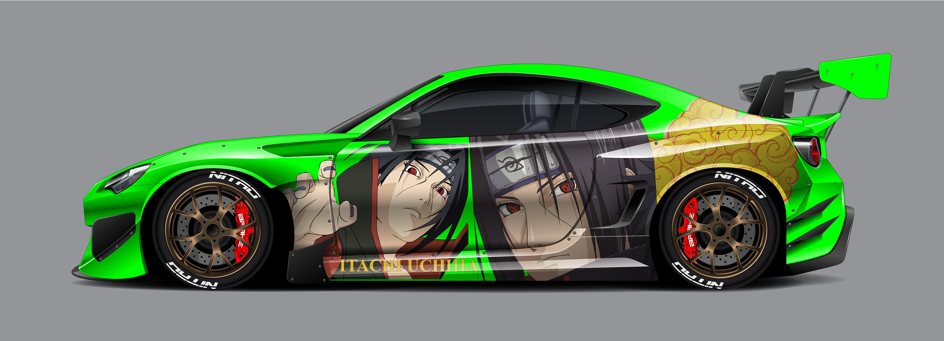 İtachi Uchiha, Anime, Car Livery, Cast Vinyl Wrap, Universal Size, Car ...