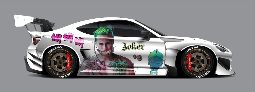 Joker Jared Leto Car Wrap, Car Livery, Cast Vinyl Wrap, Universal Size ...