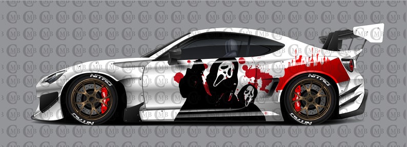 Scream, Car Livery, Cast Vinyl Wrap, Universal Size, Car Wrap, Car ...