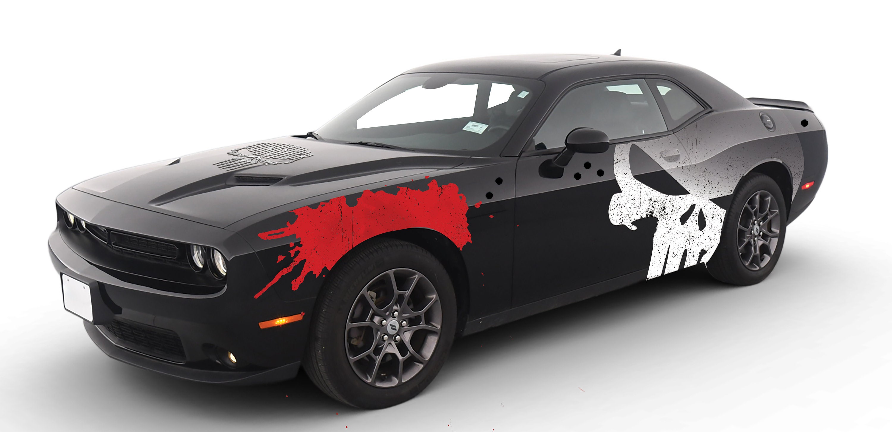 Punisher, Car Livery, Cast Vinyl Wrap, Universal Size, Car Wrap, Car ...