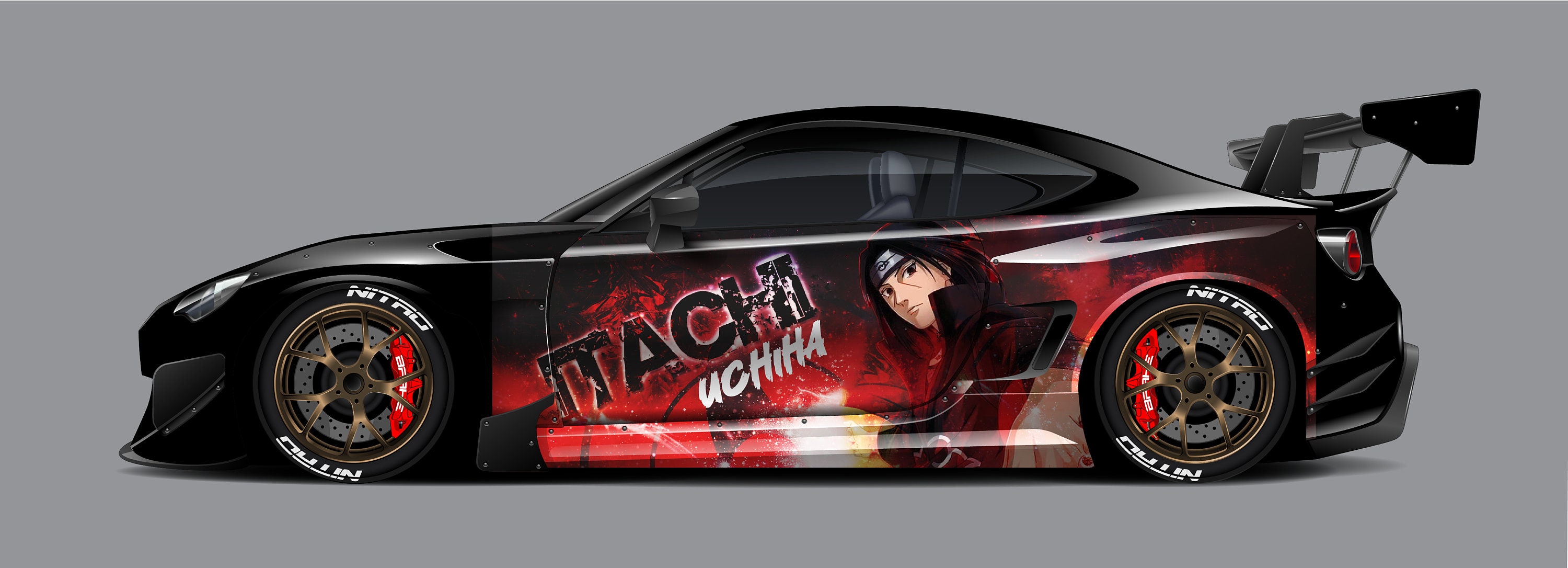 İtachi Uchiha, Anime, Car Livery, Cast Vinyl Wrap, Universal Size, Car ...