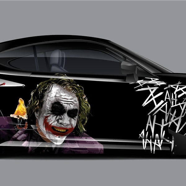 Joker Car Decal - Etsy