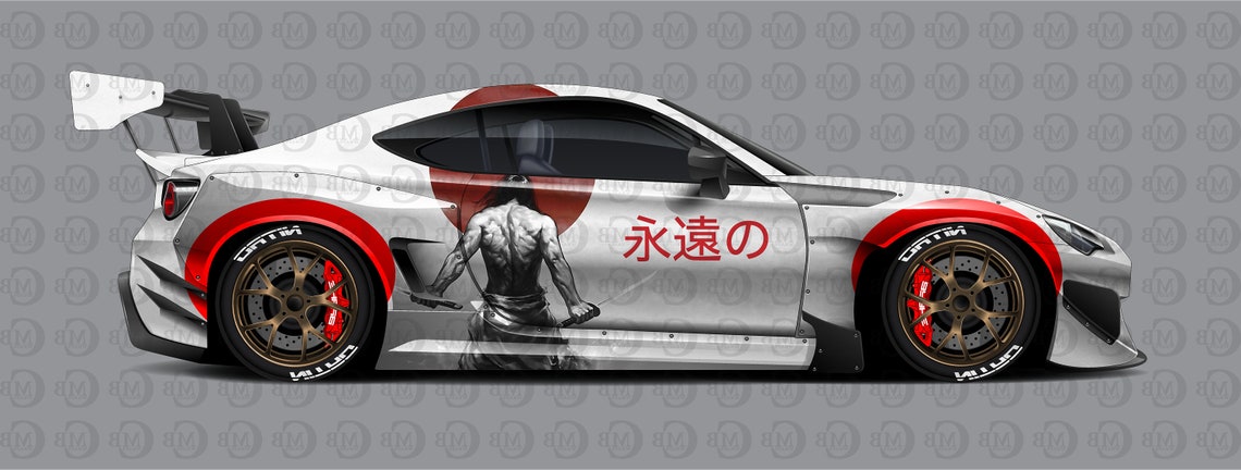 Samurai Japanase Theme, Car Livery, Cast Vinyl Wrap, Universal Size ...