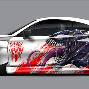 Venom Car Wrap, Car Livery, Cast Vinyl Wrap, Universal Size, Car Wrap ...