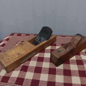 2-antique Wood Hand Planer - Etsy