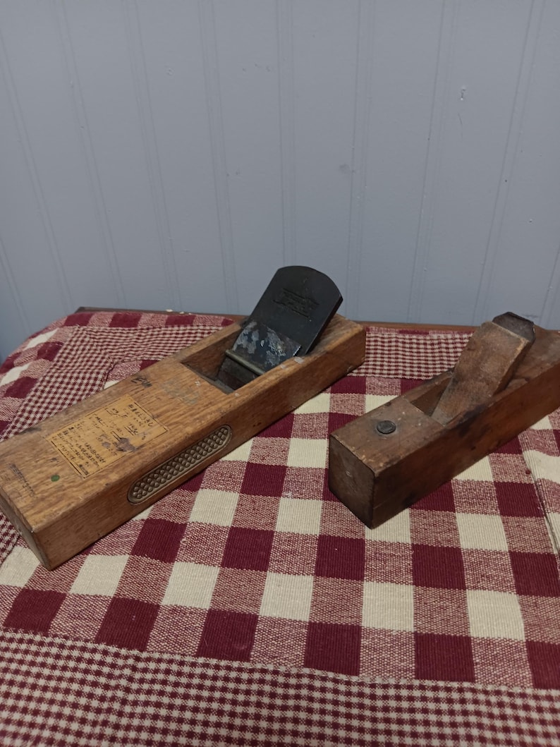 2-antique Wood Hand Planer - Etsy