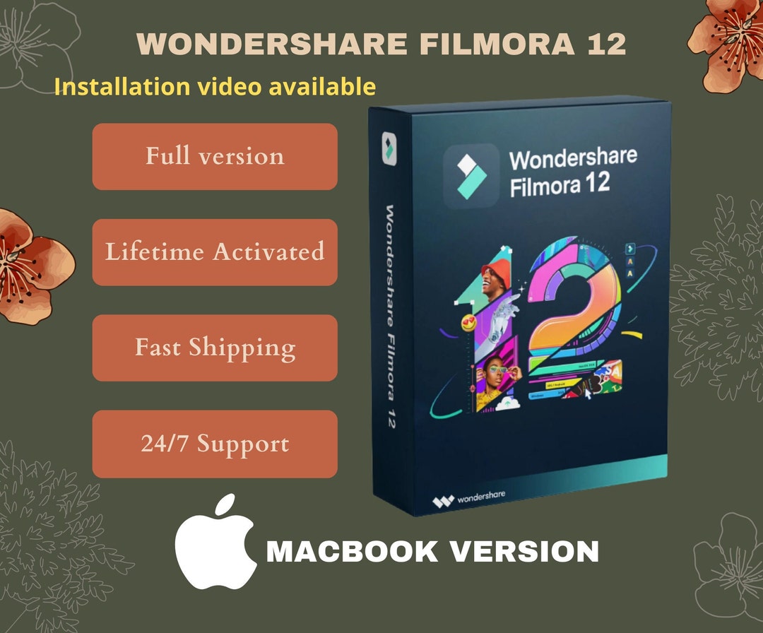 Wondershare Filmora 12 for Macos Lifetime Pre-activated - Etsy