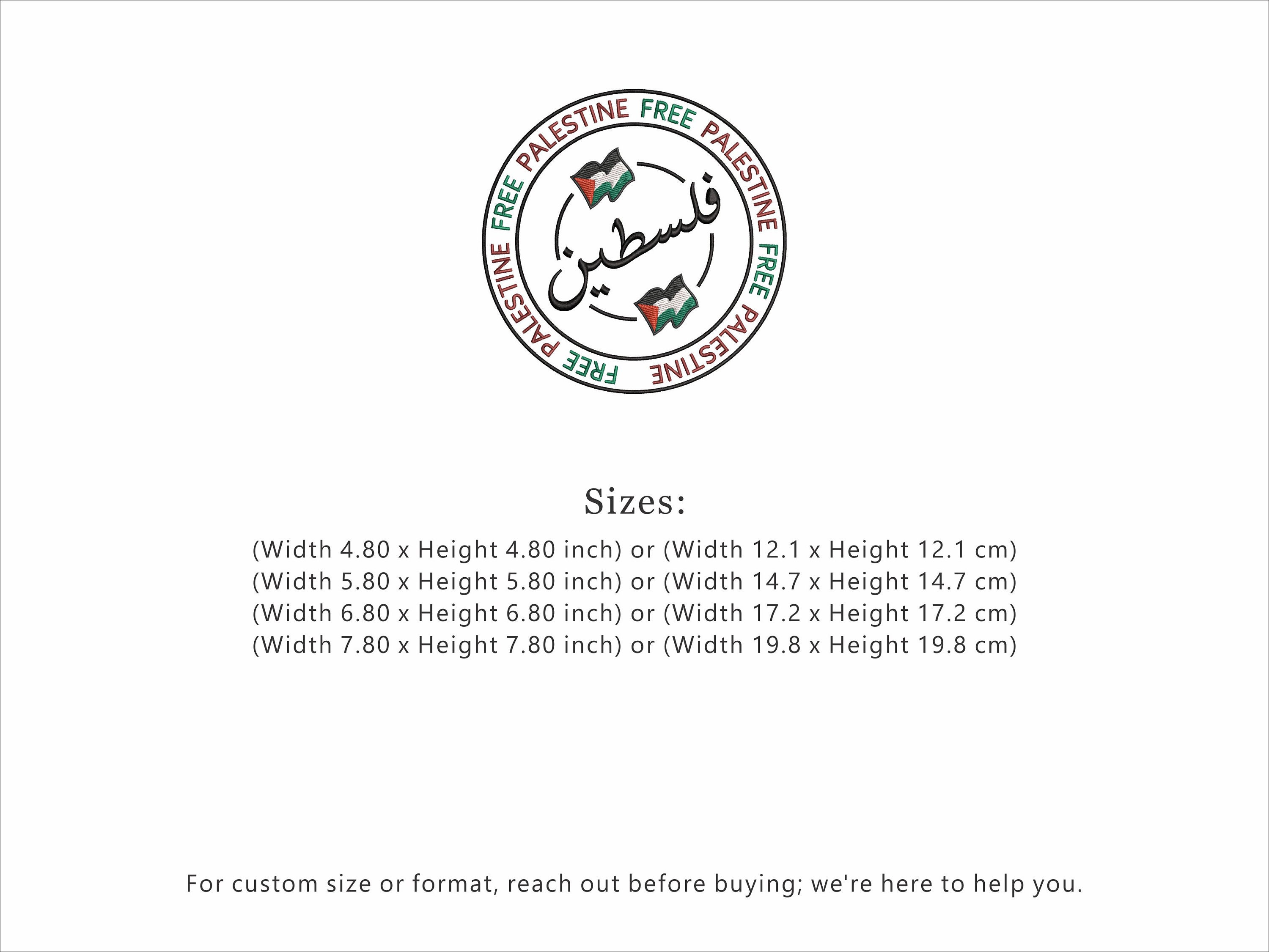 Free Palestine Machine Embroidery Design, Palestine Flag Embroidery ...
