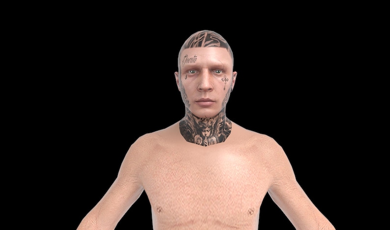 Cholo's Head Tattoo - Etsy