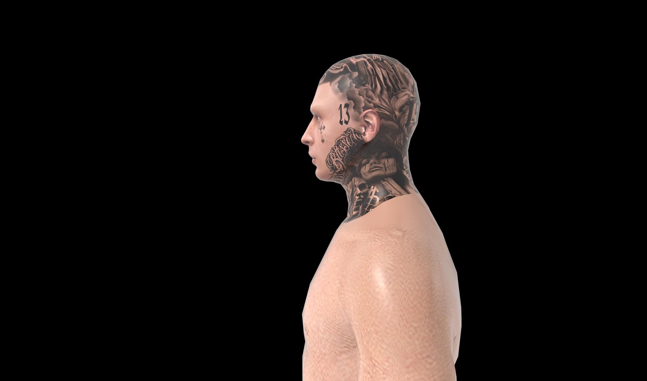 Cholo's Head Tattoo - Etsy