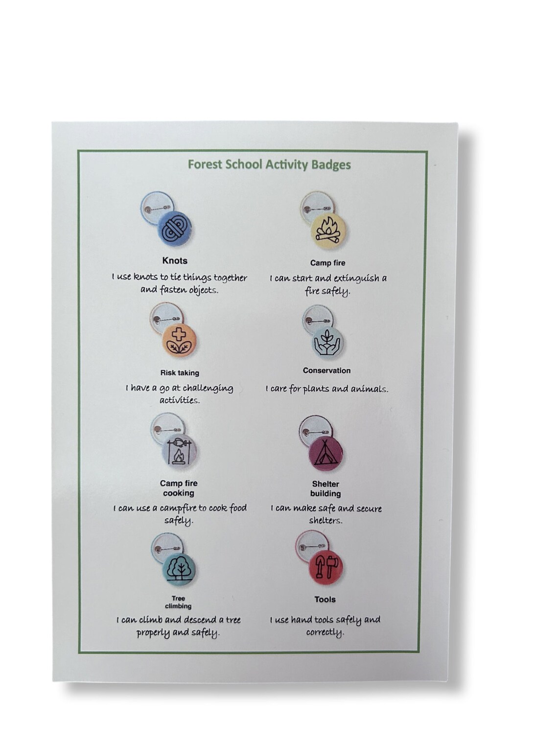 Forest School Badges - Activity Awards (group Pack) - Etsy