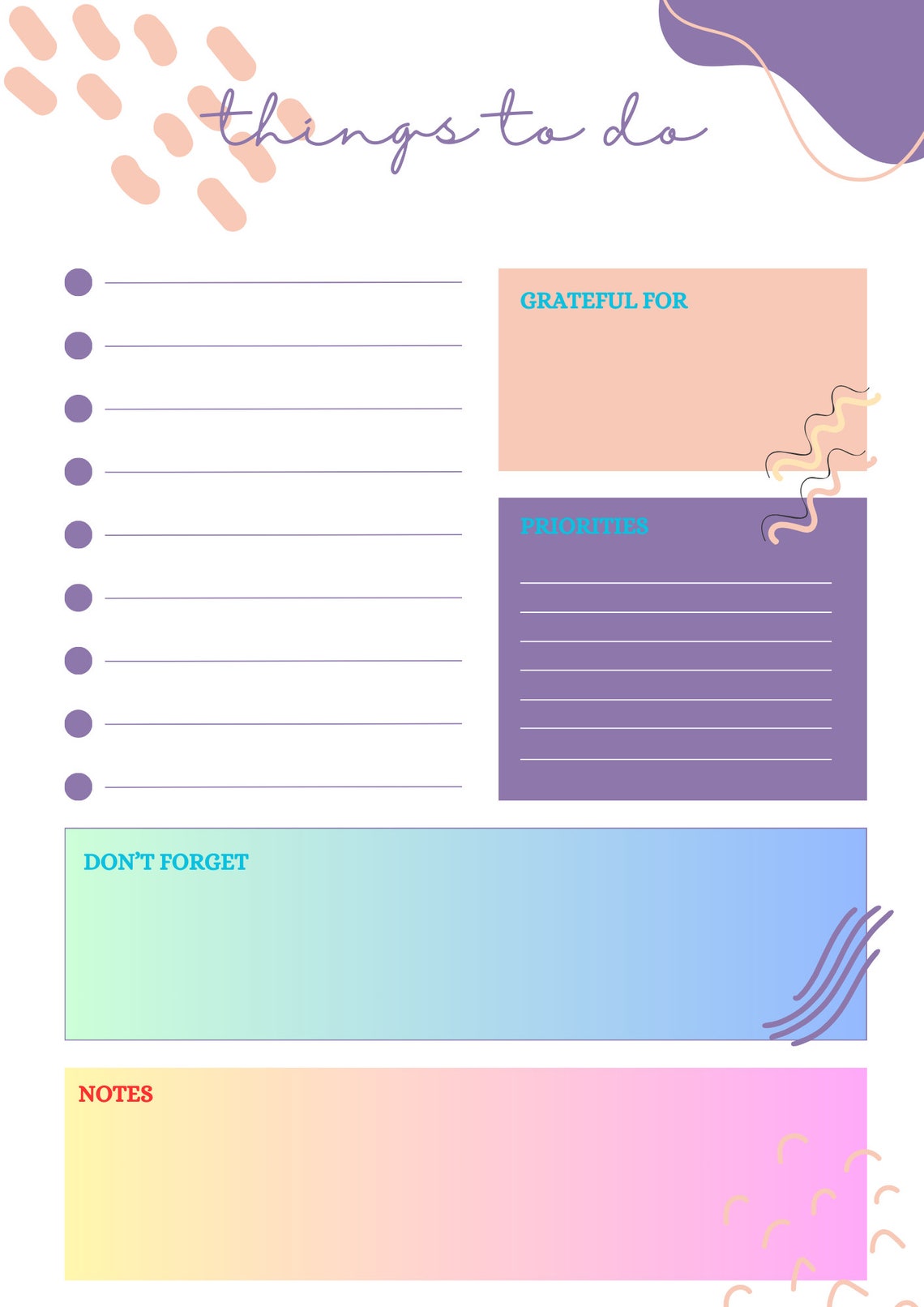 Digital Planner, Printable Planner, Digital Organizer, Digital Journal ...