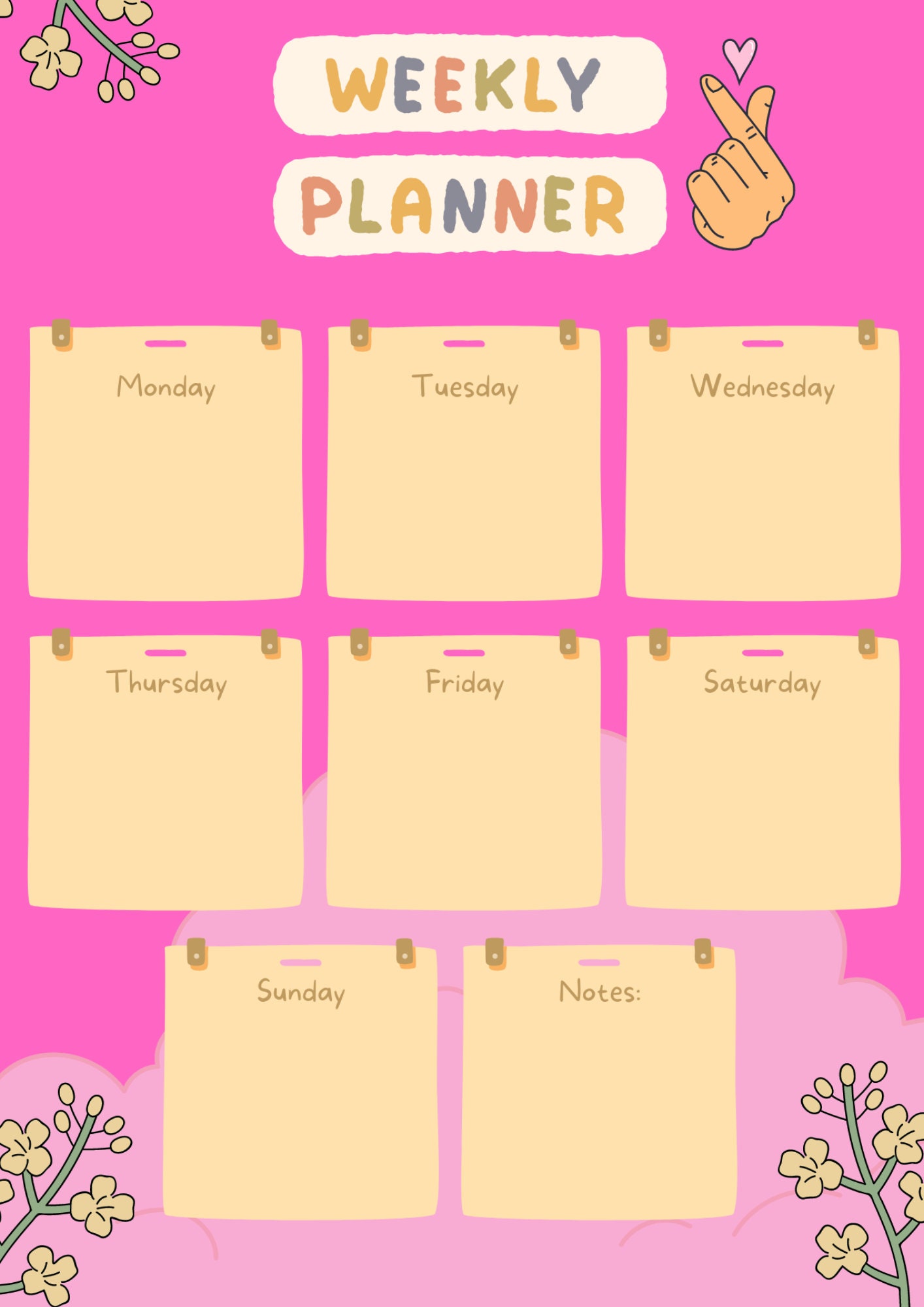 Digital Planner, Printable Planner, Digital Organizer, Digital Journal ...