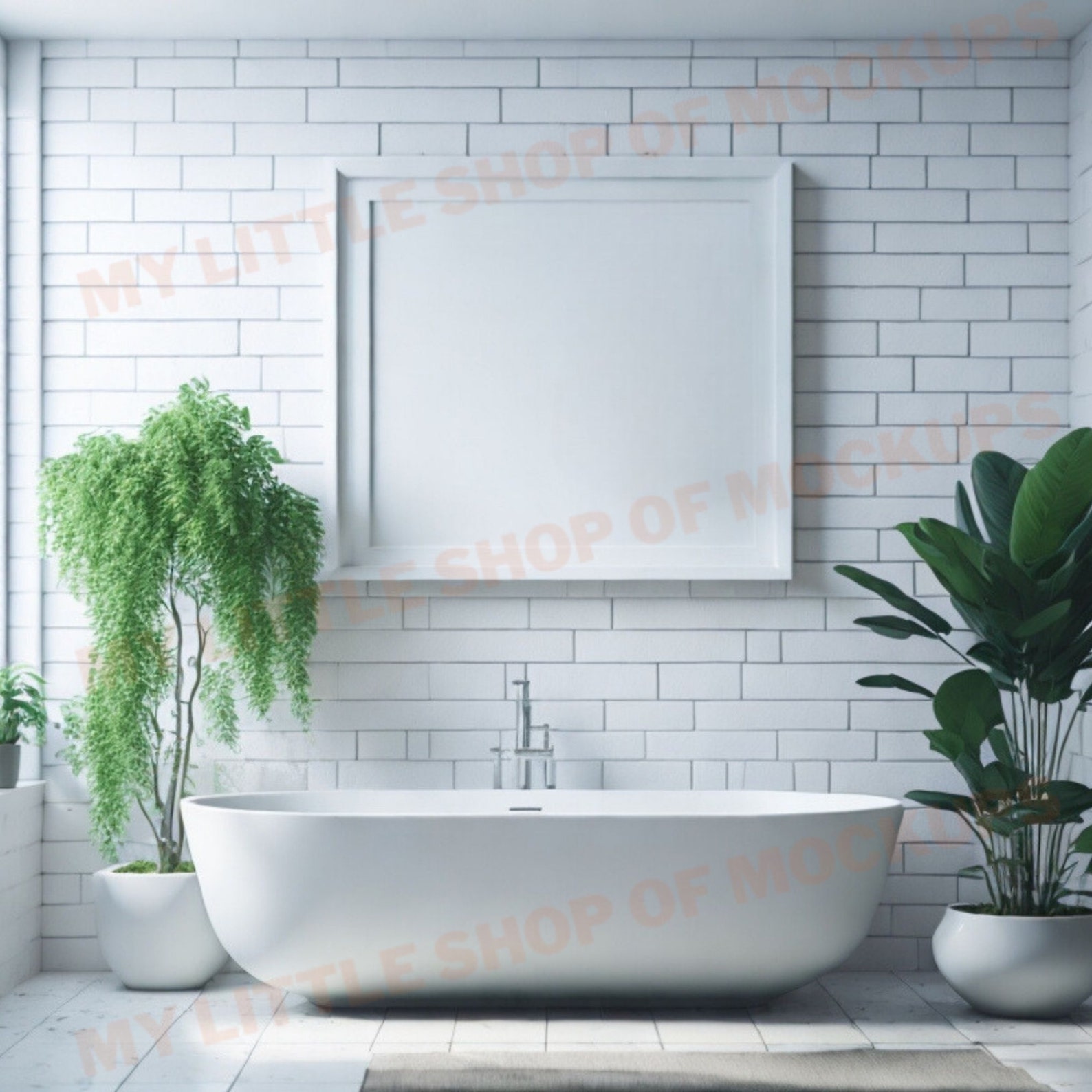 Bathroom Frame Mockup: Elegance Meets Function in Bathtub Room Designs ...