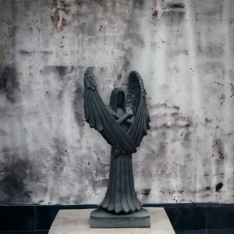 Dark Angel Resin Statue Faceless Lucifer Sculpture Horror - Etsy