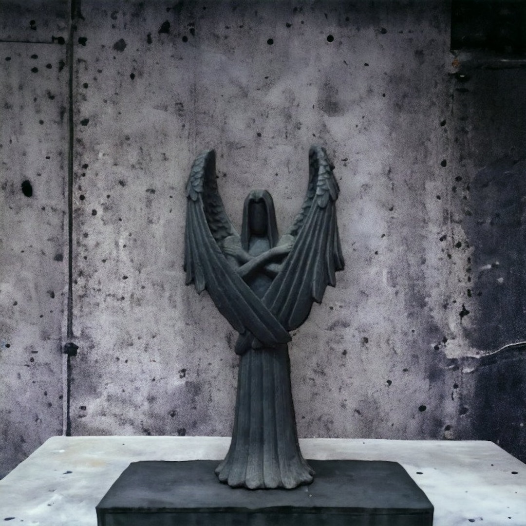 Dark Angel Resin Statue Faceless Lucifer Sculpture Horror - Etsy