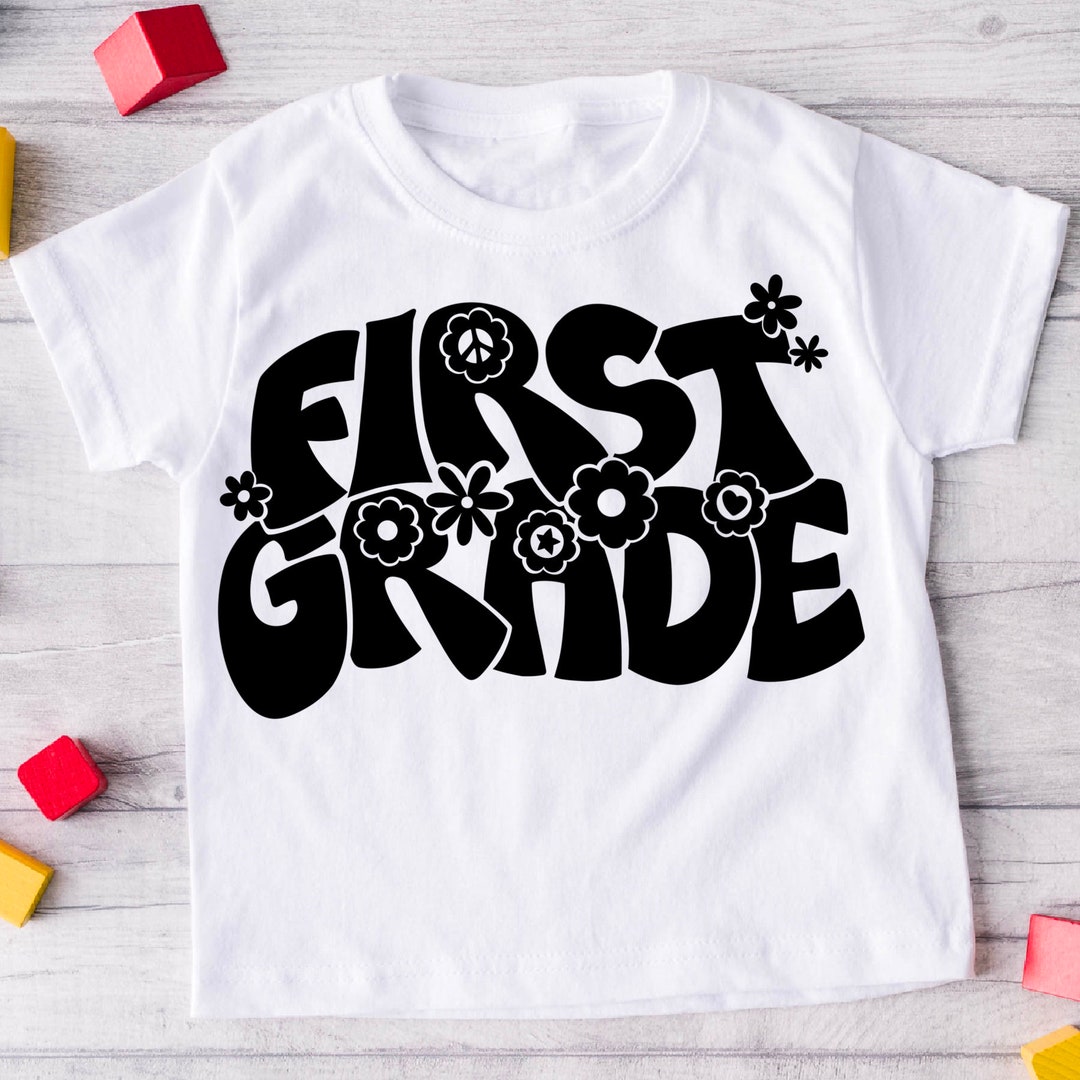 First Grade Png, Groovy 1th Grade, Back to School, First Grade, First ...