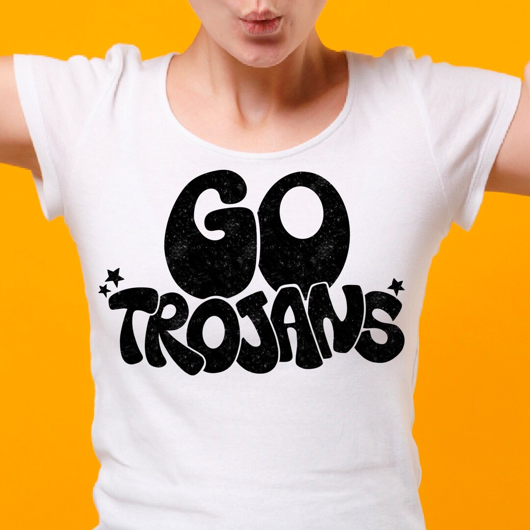 Go Trojans PNG, Trojans PNG, School Sports Team Shirt Png, Trojans ...