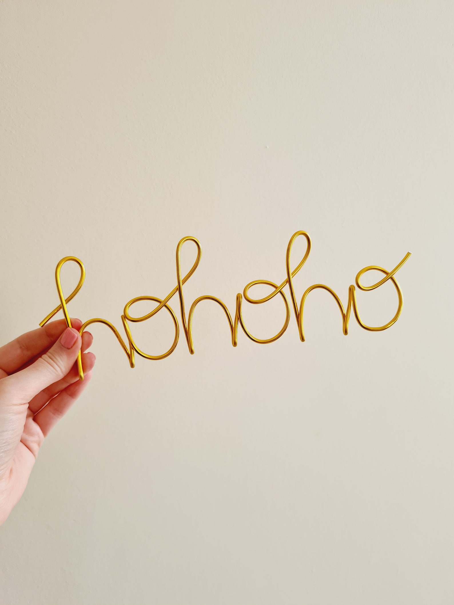 Christmas Wire Sign, Christmas Wall Art, Christmas Gift Ideas ...