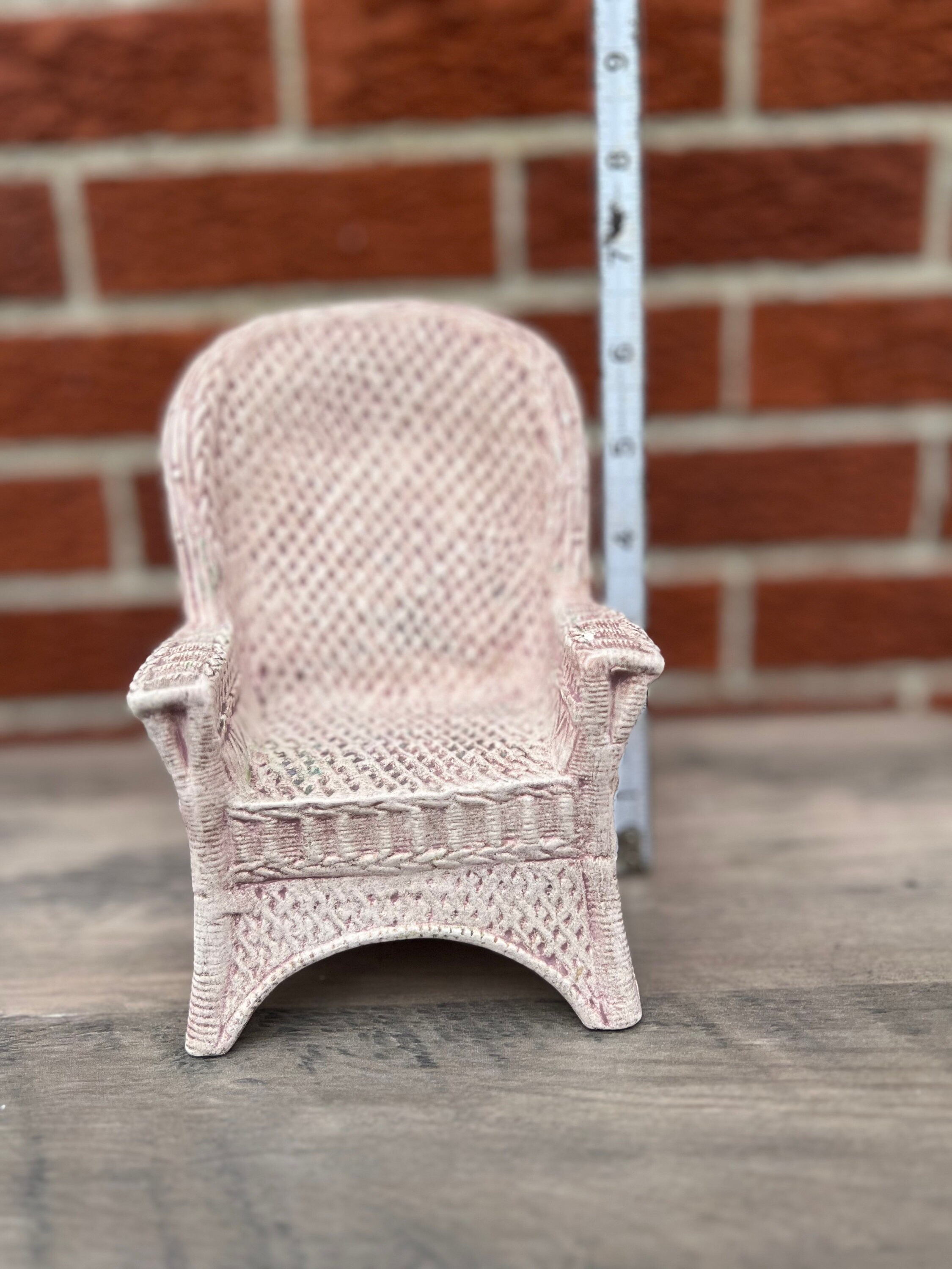 Vintage Ceramic Chair/ Wicker Style Chair/ Knick Knacks/ Mini - Etsy