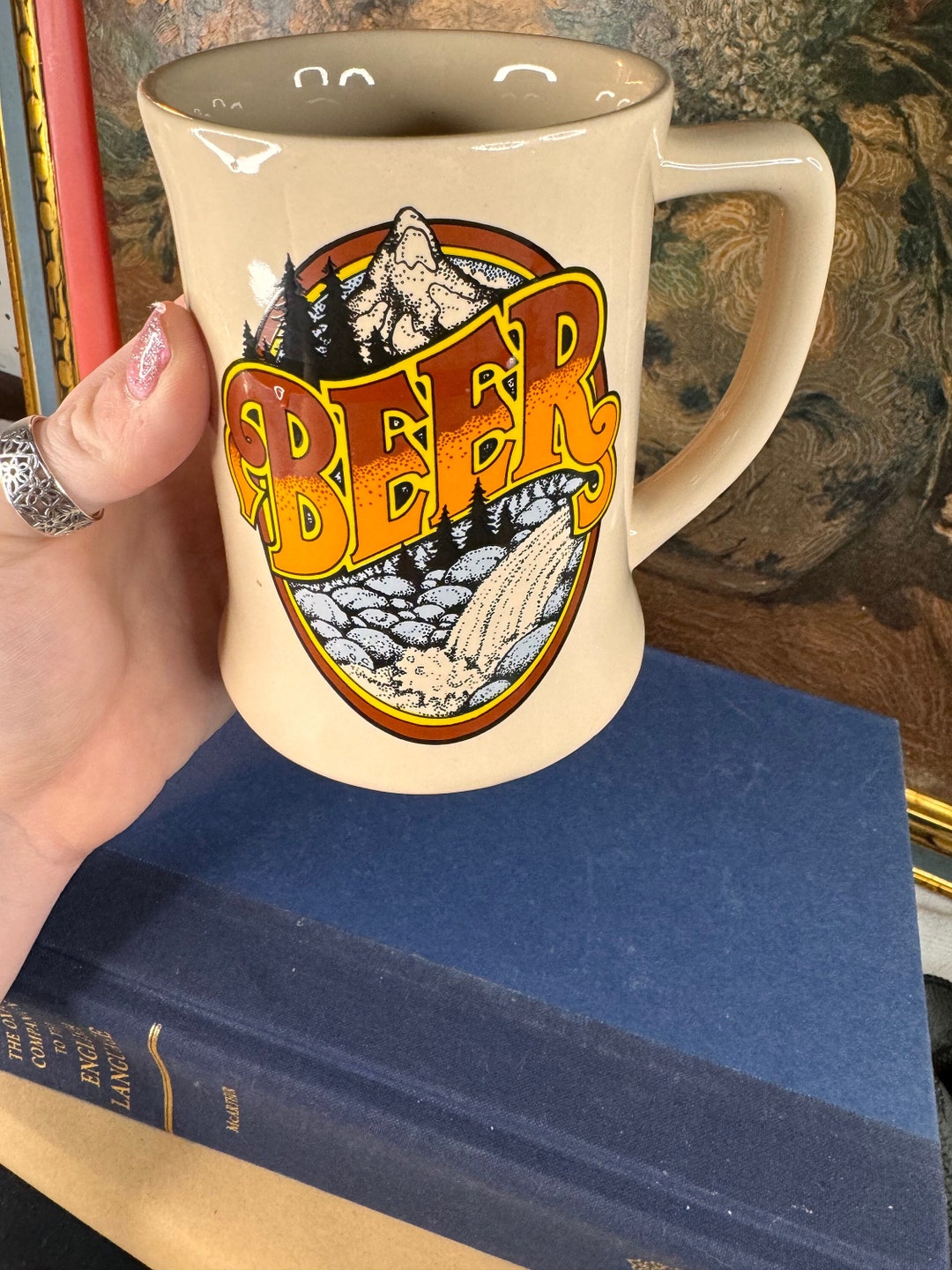 Vintage 1980s Beer Mug/ Stein / Retro Beer Stein - Etsy