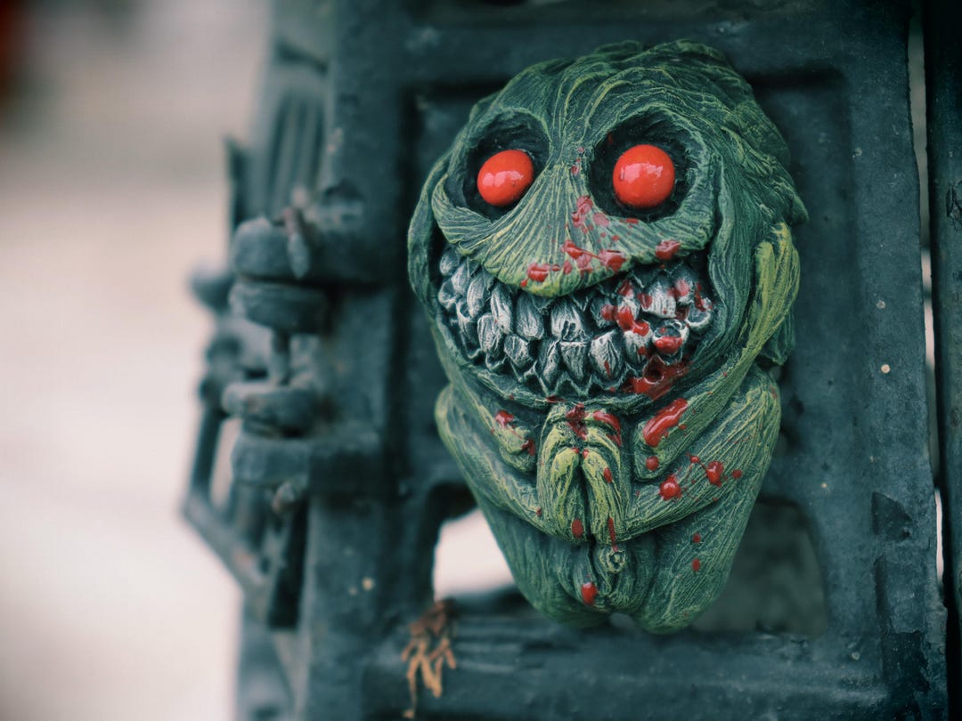 Horror | Inspired Grinning Creature Magnet | Handcrafted | Disturbing ...