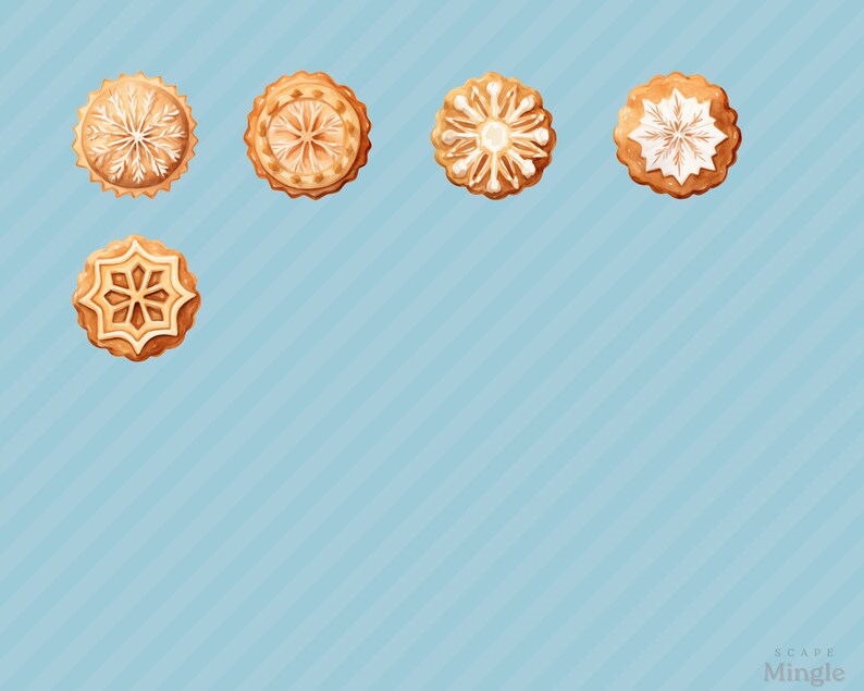 25 Christmas Cookie Watercolor Clipart Set, Christmas Cookie Clipart ...