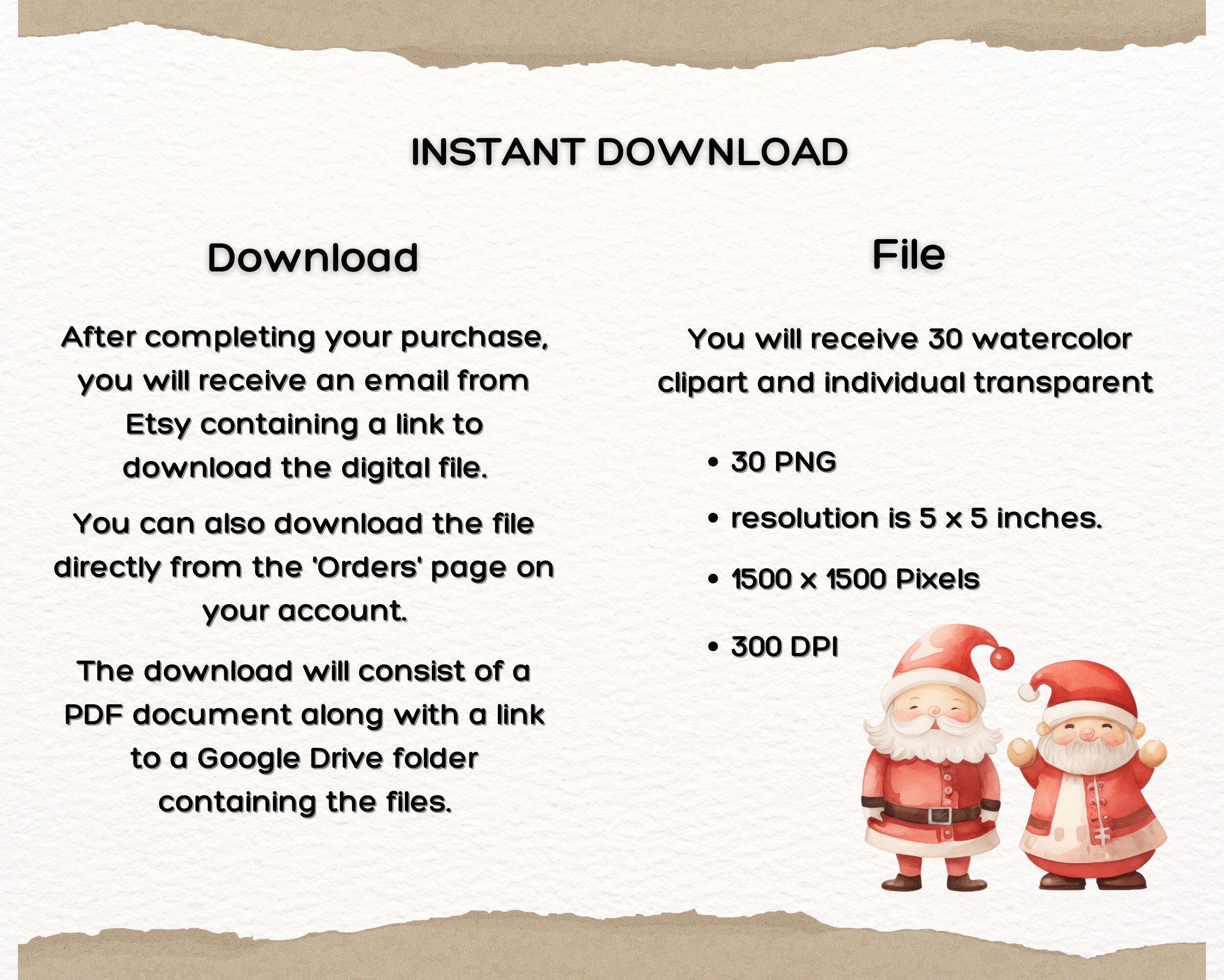 30 Santa Claus Watercolor Clipart Set, Santa Claus Clipart, Transparent ...